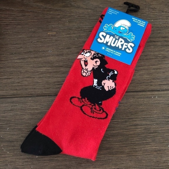 Underwear & Socks | The Smurfs Red Villain Crew Socks Mans One Size ...